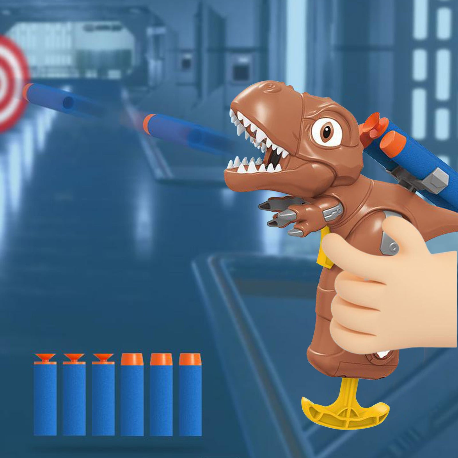 Fidget Toys Universal Rotating Spray Dinosaur Kids Shooting Soft ...