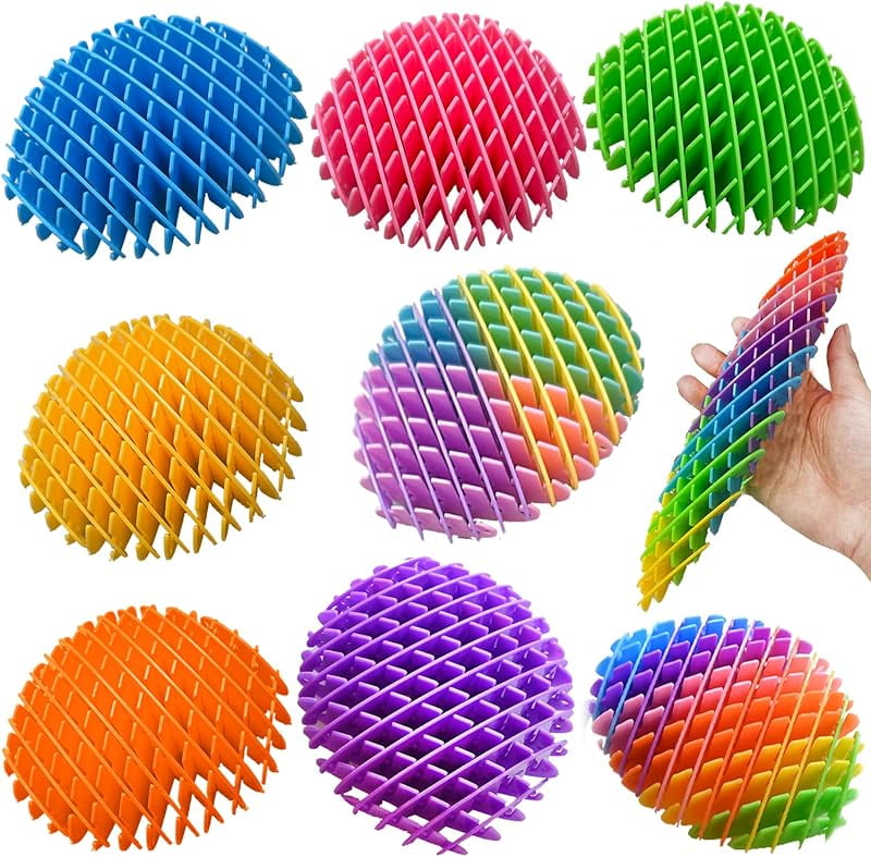 Fidget Worm Toy 7 PCS - Sensory Slug Fidget Toy,Multicolor Stress ...