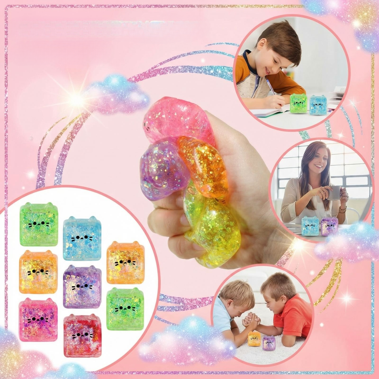 Fidgets Squeeze, Relaxation Relief Items Squeeze, Sensory Squeeze Toys ...
