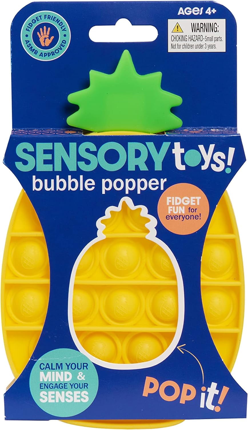 Fidgetz Just Play Pop Em's Fidget Toy Pineapple, Yellow - Walmart.com