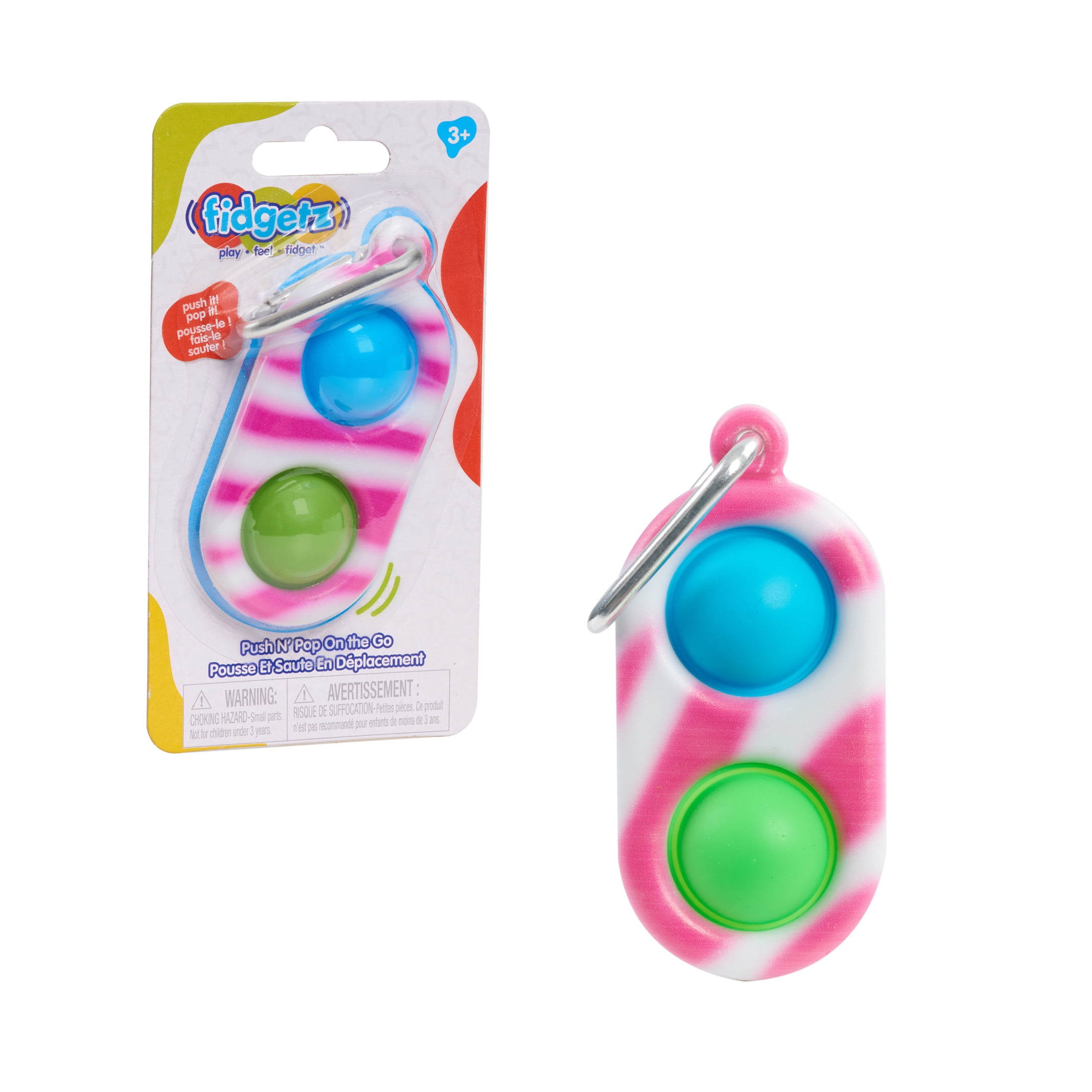Fidgetz Push N' Pop On the Go Sensory Toys for Kids and Adults, Anxiety ...