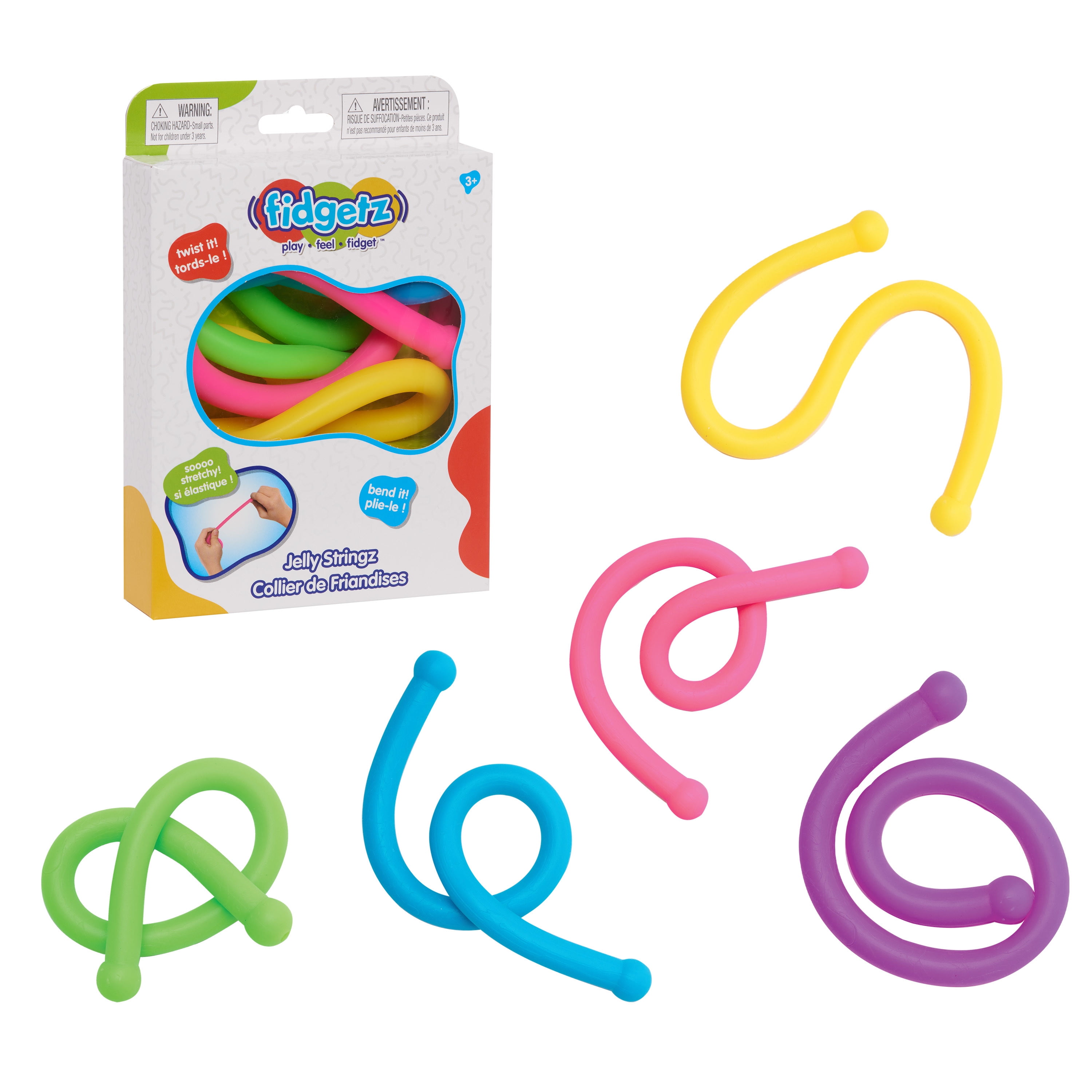 Fidgetz Stretchy Jellies Fidget Toy, Sensory Toys for Kids and Adults ...