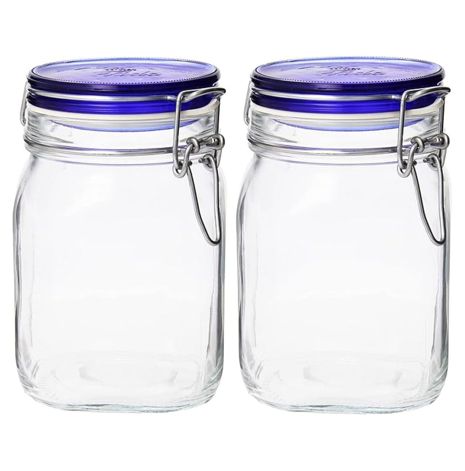 Fido Glass Jars 2-Pack, 33.75oz - Airtight Food Storage Containers with ...
