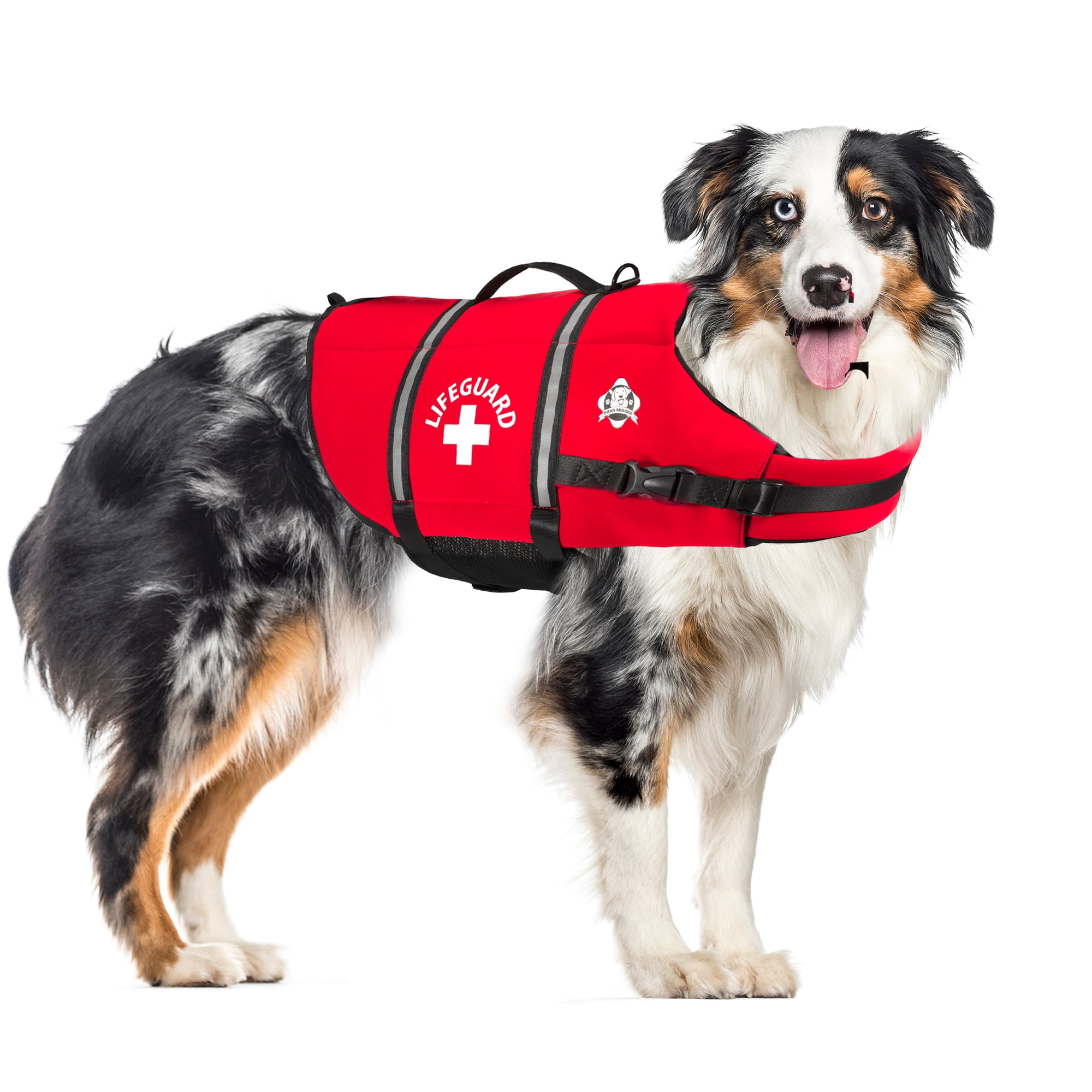 Fido Pet Products R1400 M - Red Lifeguard Neoprene Dog Life Jacket ...