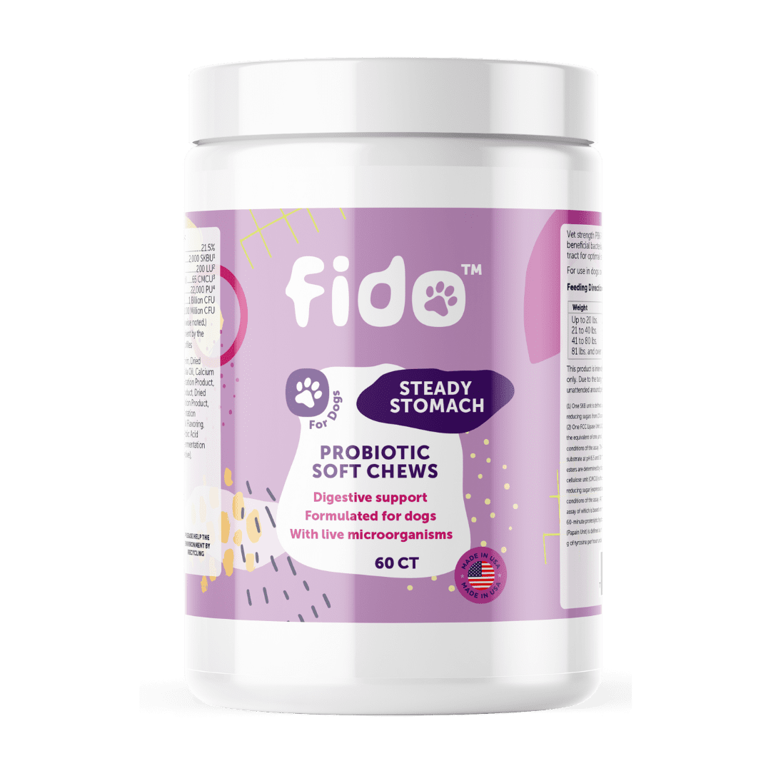 Fido - Steady Stomach - Probiotic Soft Chews - Digestive Health for ...