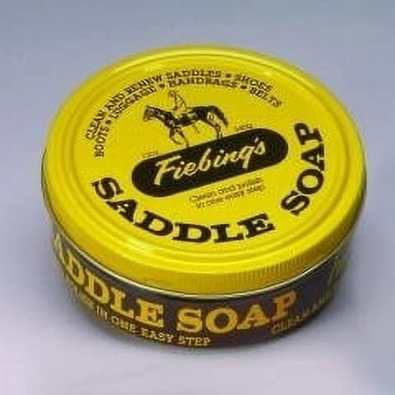 Fiebing's Saddle Soap, Yellow, 12 Ounces, Leather Cleaner and ...