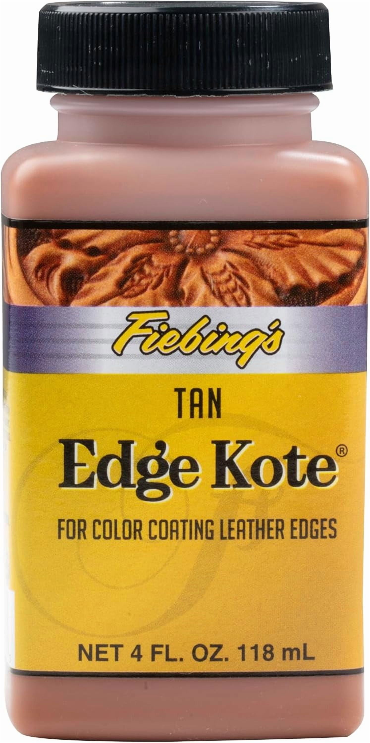 Fiebing's Edge Kote (4oz, Tan) - Leather Edge Paint for Shoes ...