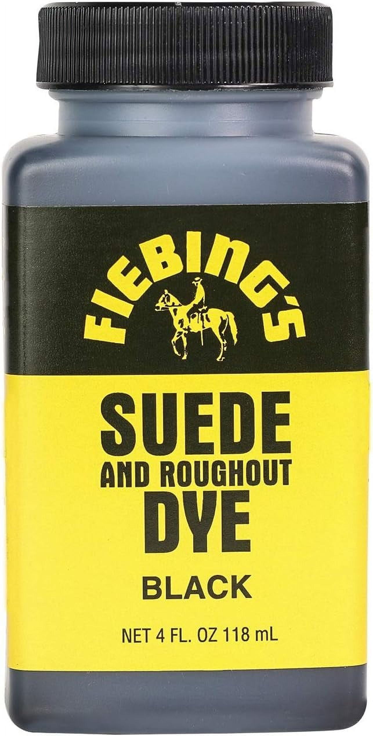 Fiebing's Suede Dye, Black Leather Dye for Suede, Boots, Shoes, Crafts ...
