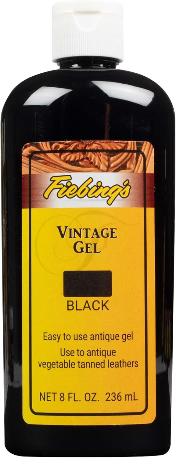 Fiebing's Vintage Gel (8 oz, Black) - Antiquing & Restoration Gel for ...