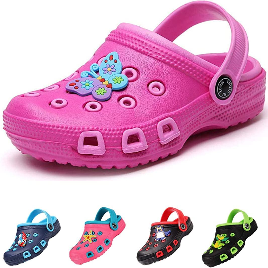 Fiedaz Toddler Kids Cartoon Clogs Lightweight Garden Clogs Boys Girls ...