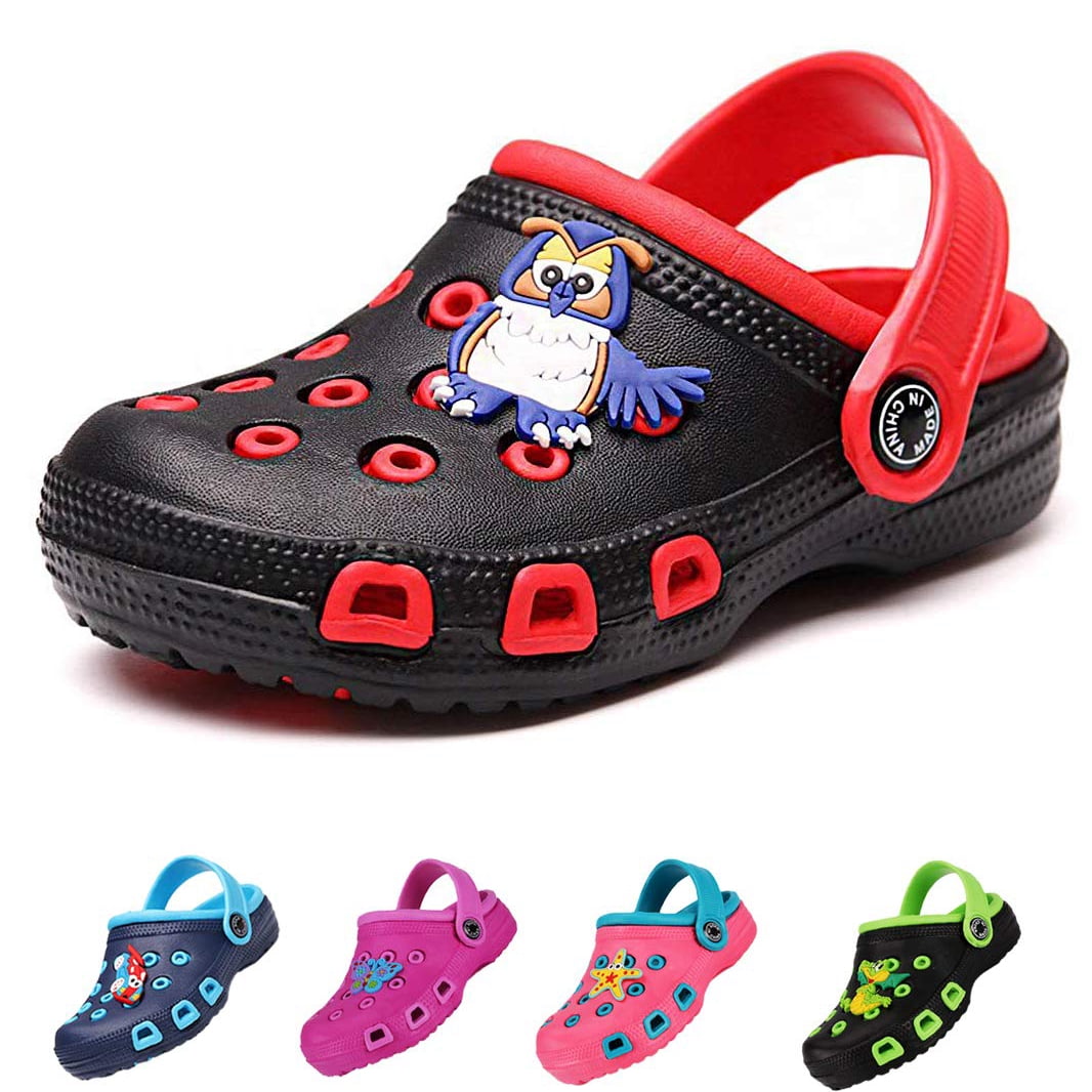 Fiedaz Toddler Kids Cartoon Clogs Lightweight Garden Clogs Boys Girls ...