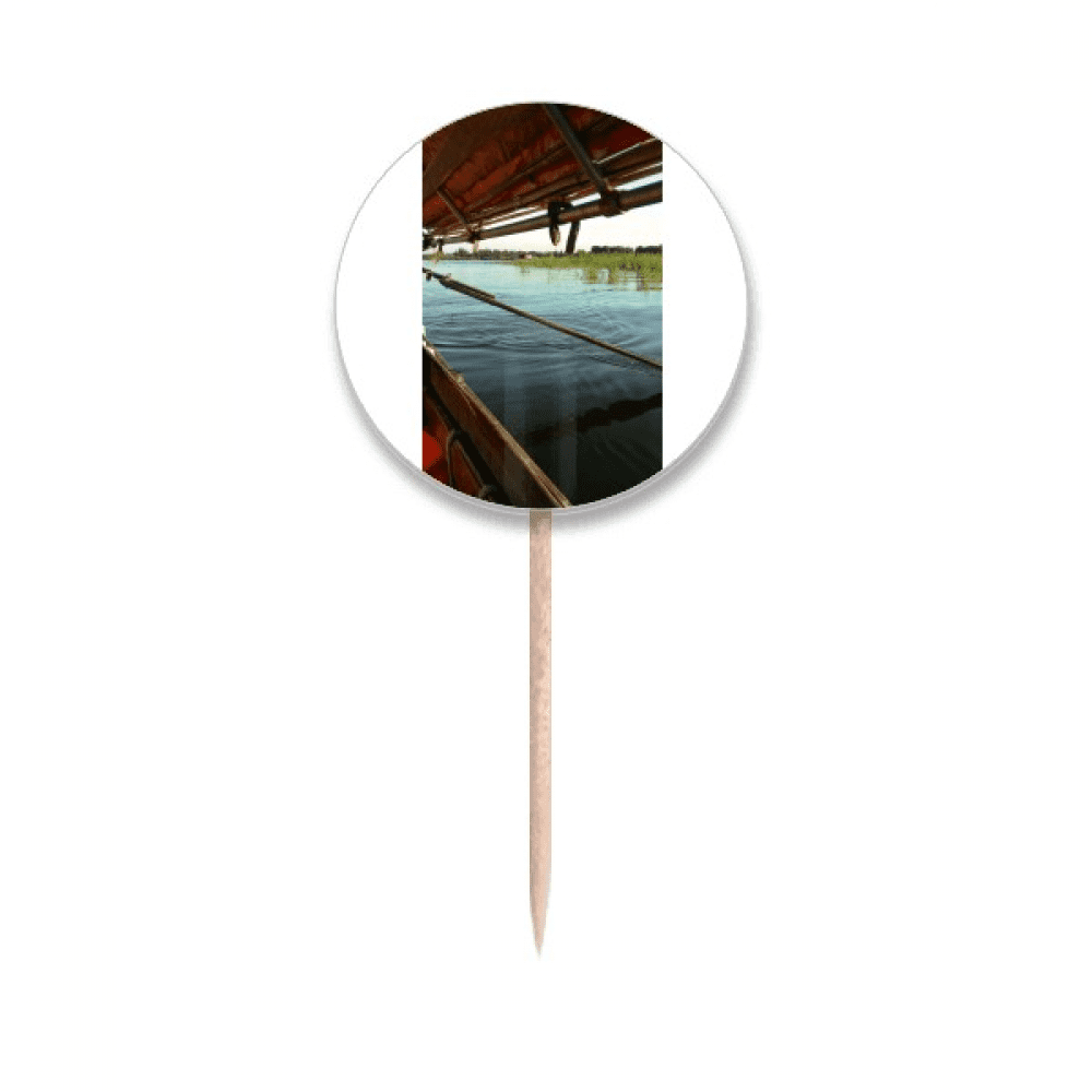 Field Art Deco Fashion Toothpick Flags Round Labels Party Decoration ...