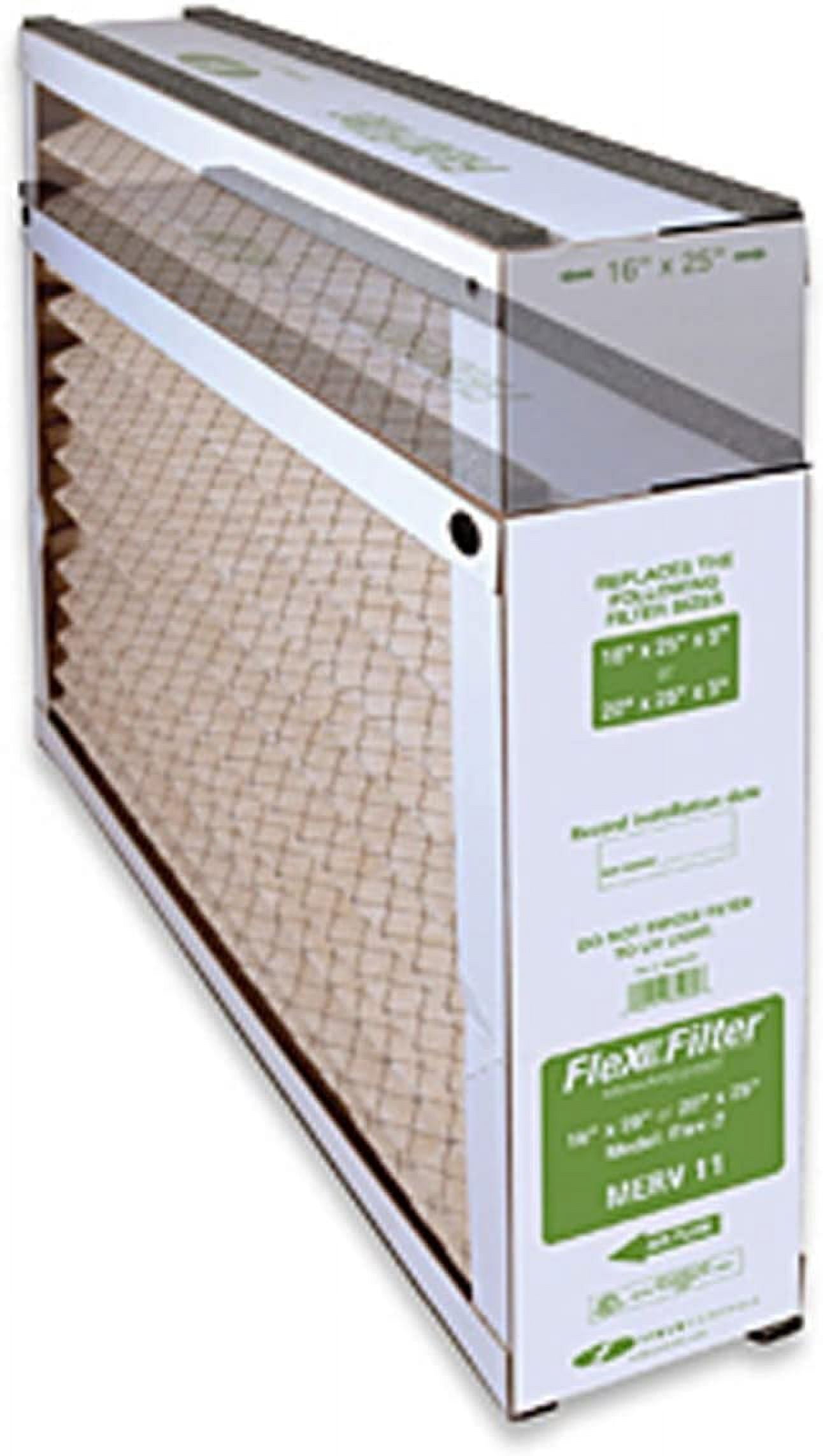 Field Controls 46600405 Model 4 Merv 11 HVAC Flex Filter, 16" x 25"/20 ...