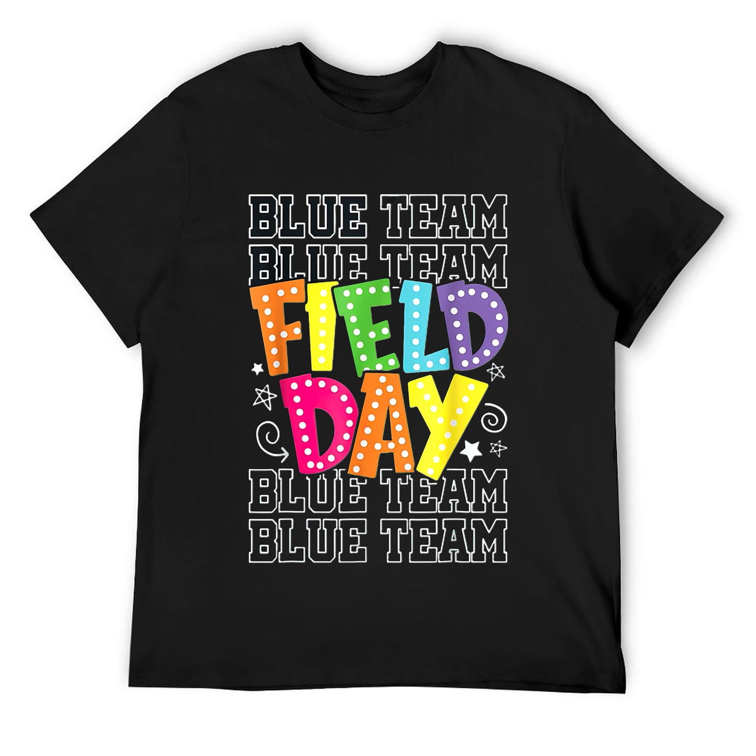 Field Day Blue Team Color War Camp Team Game Competition T-Shirt ...