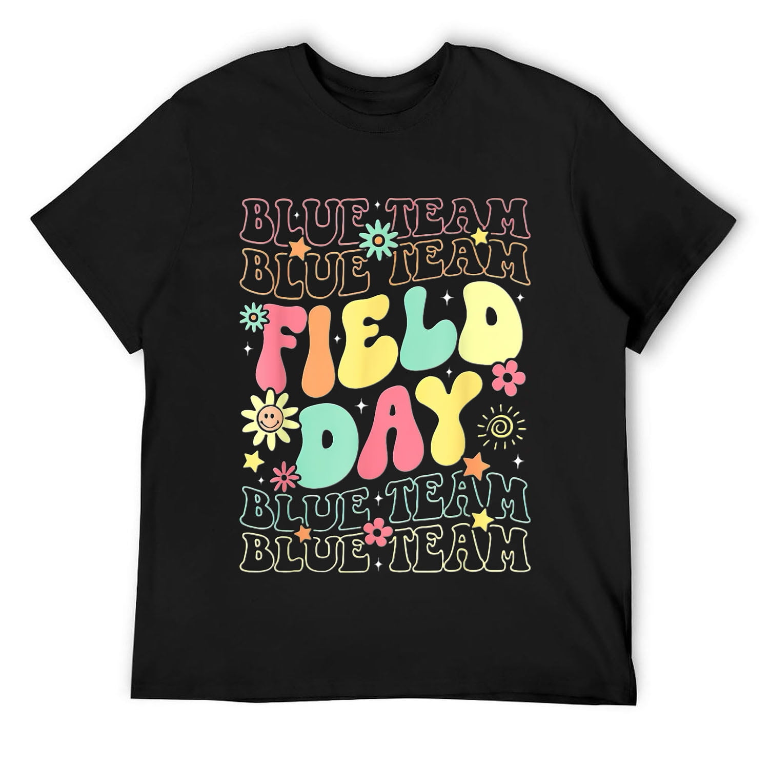 Field Day Blue Team Color War Camp Team Game Competition T-Shirt ...