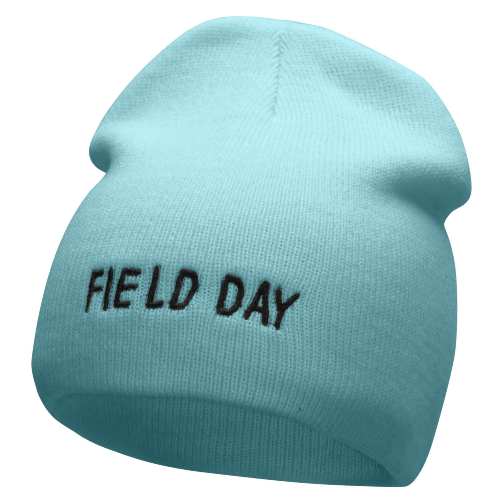 Field Day Embroidered 8 Inch Short Beanie - Lt Blue OSFM - Walmart.com