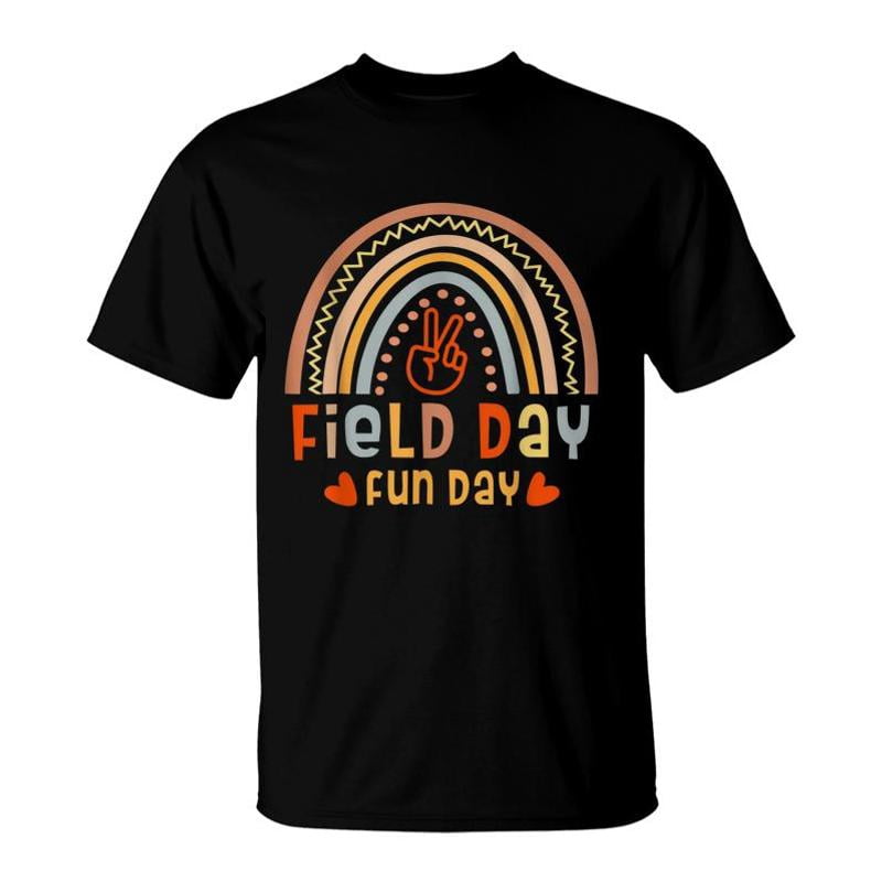 Field Day Fun Day School Trip Field Day Teacher Rainbow TShirt ...