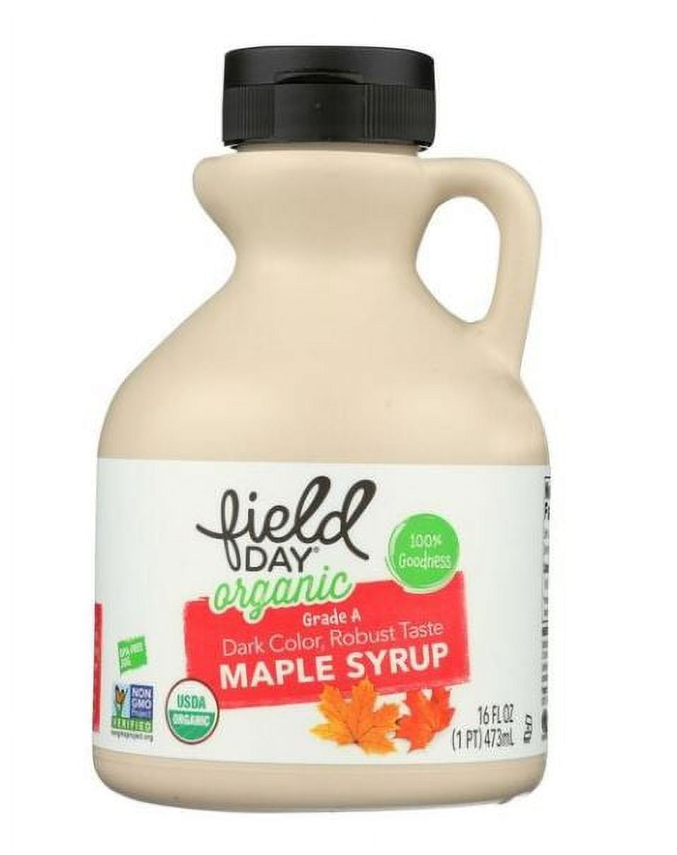 Field Day Organic Grade A Maple Syrup, 16 Oz. (Pack Of 1.) - Walmart.com