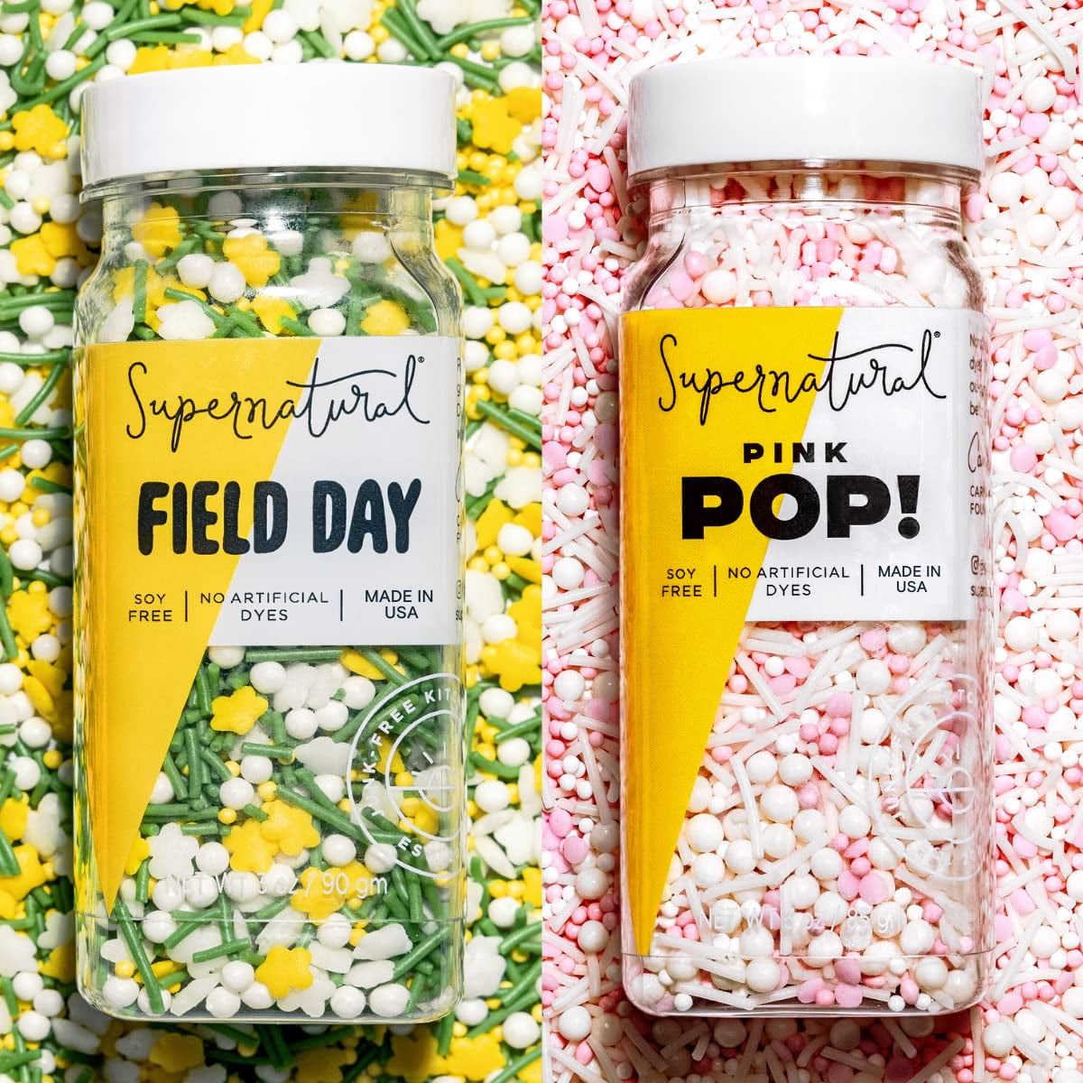 Field Day & Pink Pop! Natural Easter Sprinkle Set by Supernatural, No ...