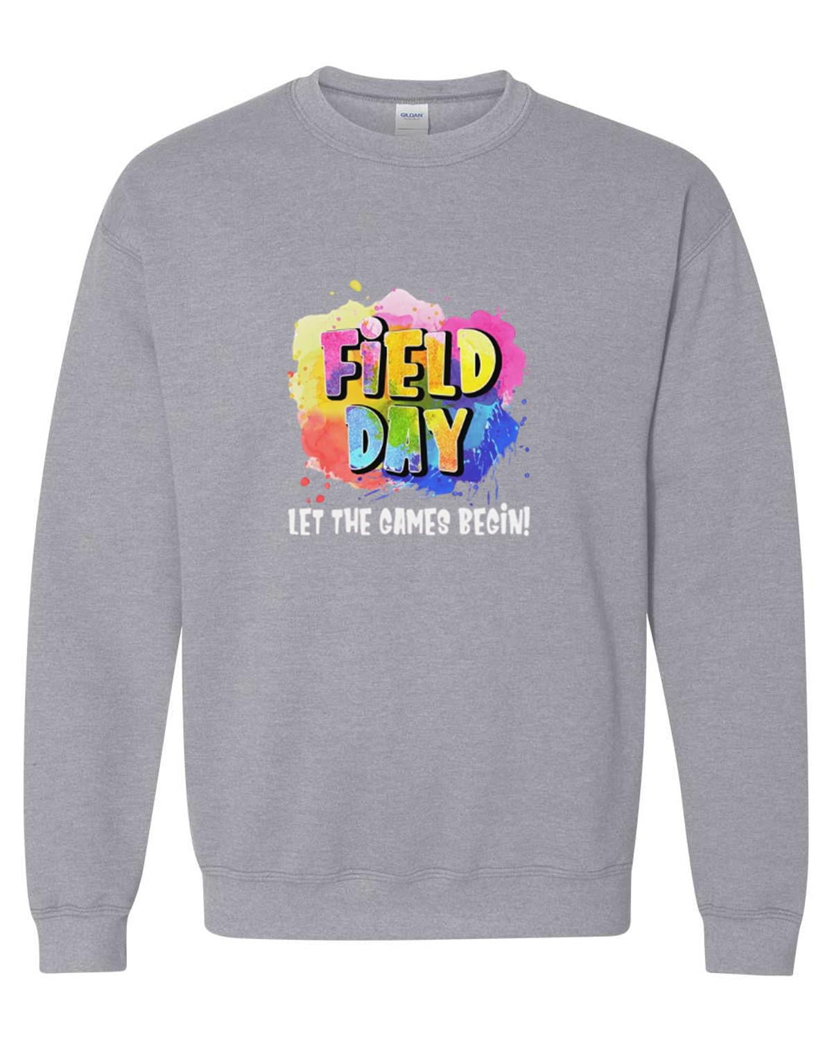 Field Day School Rainbow Color Fun Design Outdoor Sweatshirt, for men ...
