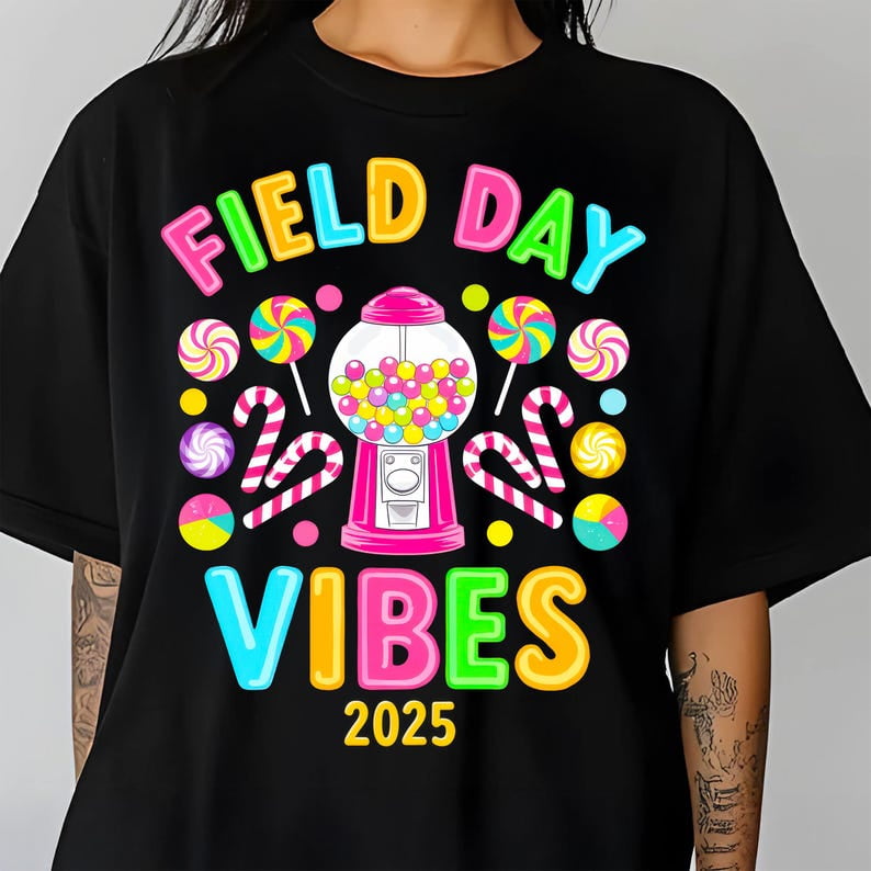 Field Day Vibes 2025 Shirt, Candy Crew Sweetie Squad Shirt, School ...