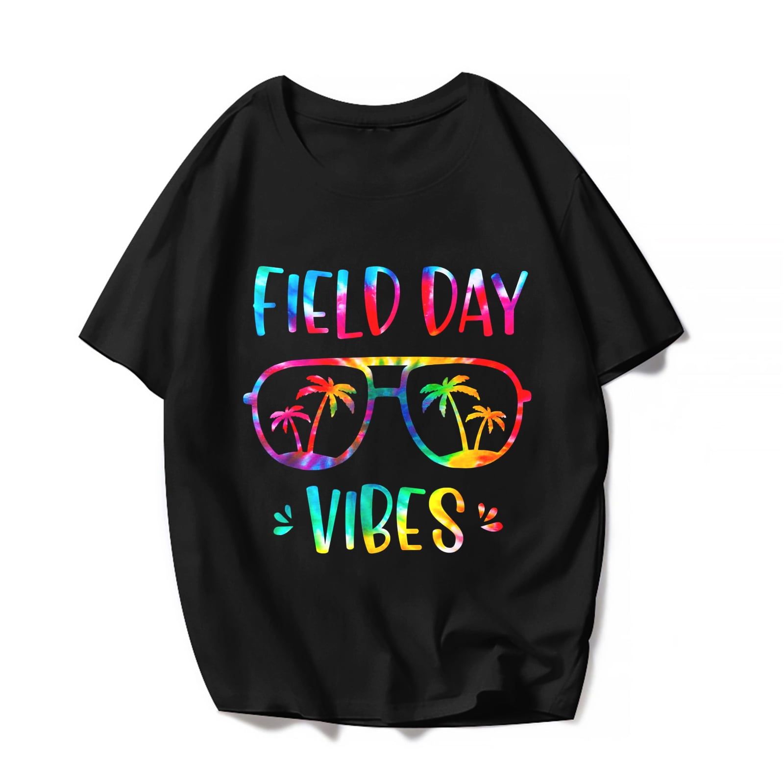 Field Day Vibes Women Men T-Shirt Casual Cute Graphics Shirts Tops Gift ...