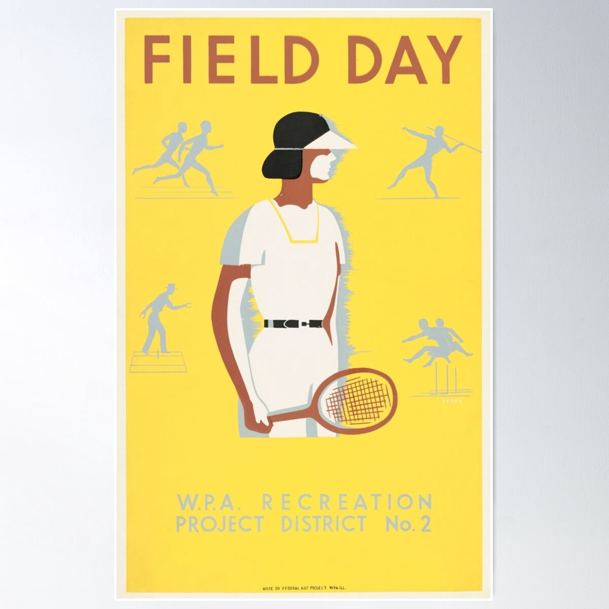 Field Day Wpa Recreation Project District No.2 Federal Art Project ...