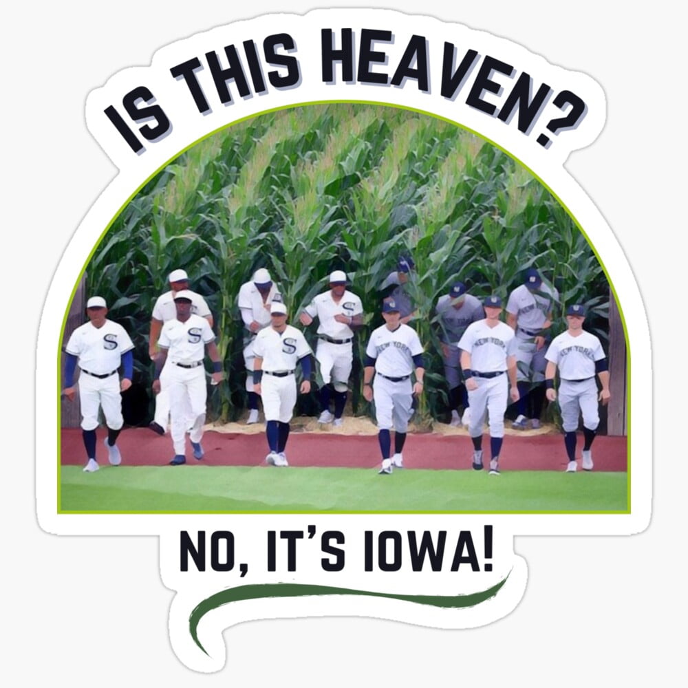 Field Of Dreams 2021 'Is This Heaven' Game White Sox Yankees Sticker ...
