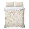 Field Floral 3 Piece Quilt Bedding Set with 2 Pillow Shams, Spring ...