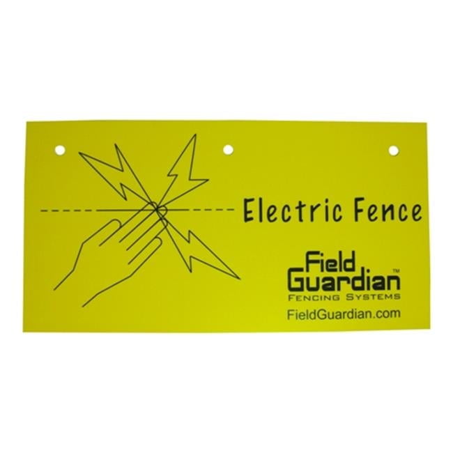 Field Guardian 665202 Electric Fence Warning Sign - Walmart.com