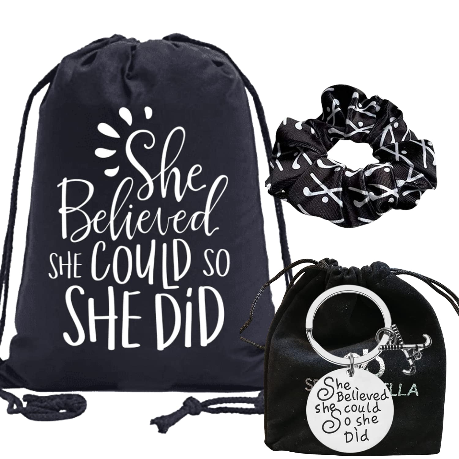 Field Hockey Gift Bundle, Field Hockey Charm Keychain, Drawstring Bag ...