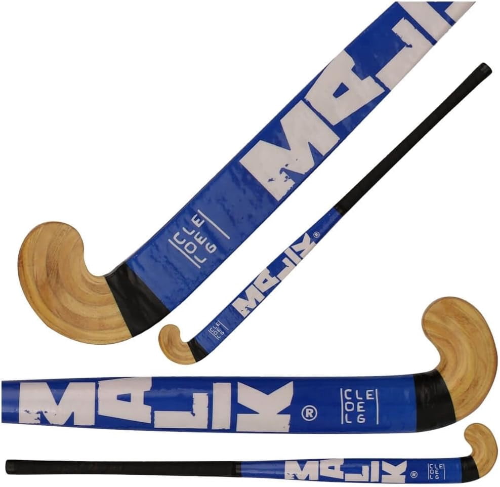 Field Hockey Stick College Blue Outdoor Wood Multi Curve - Head Shape ...