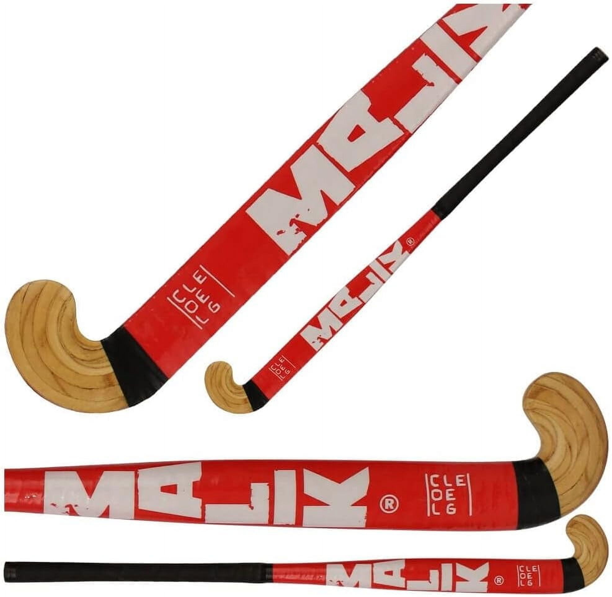 Field Hockey Stick College Red Outdoor Wood Multi Curve - Head Shape ...