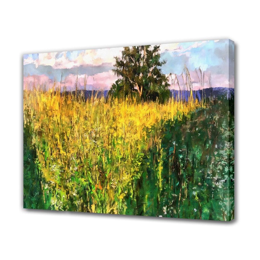 Field Landscape Painting Poster Decorative Painting Canvas Wall Art ...