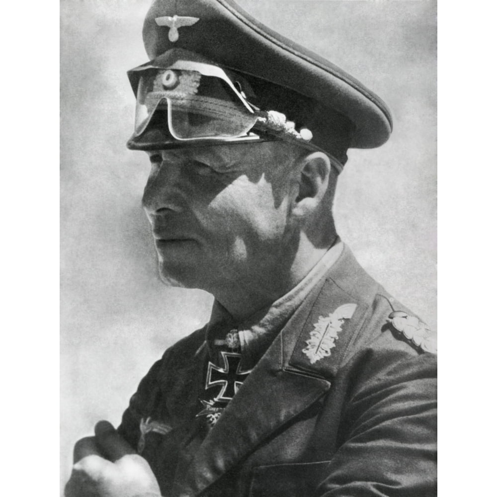 Field Marshal Erwin Rommel In North Africa History (24 x 36) - Walmart.com