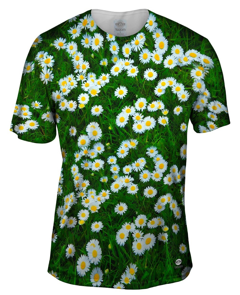 Field Of Daisies Mens T-Shirt All Over Print - Walmart.com