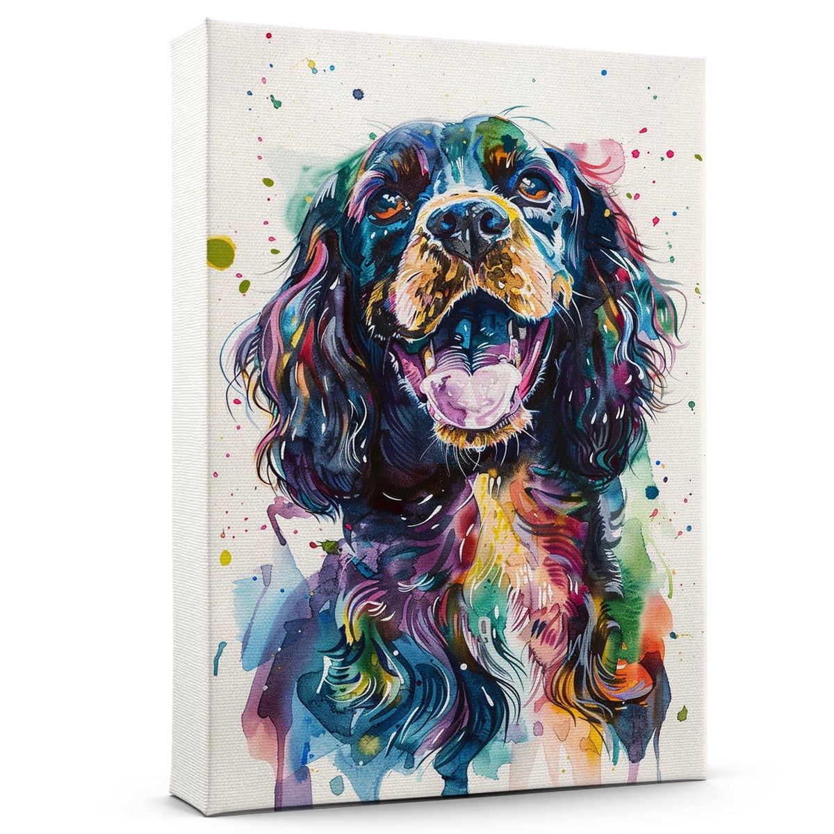 Field Spaniel Dog Wall Art Animal Oil Painting On Canvas Poster Dog ...