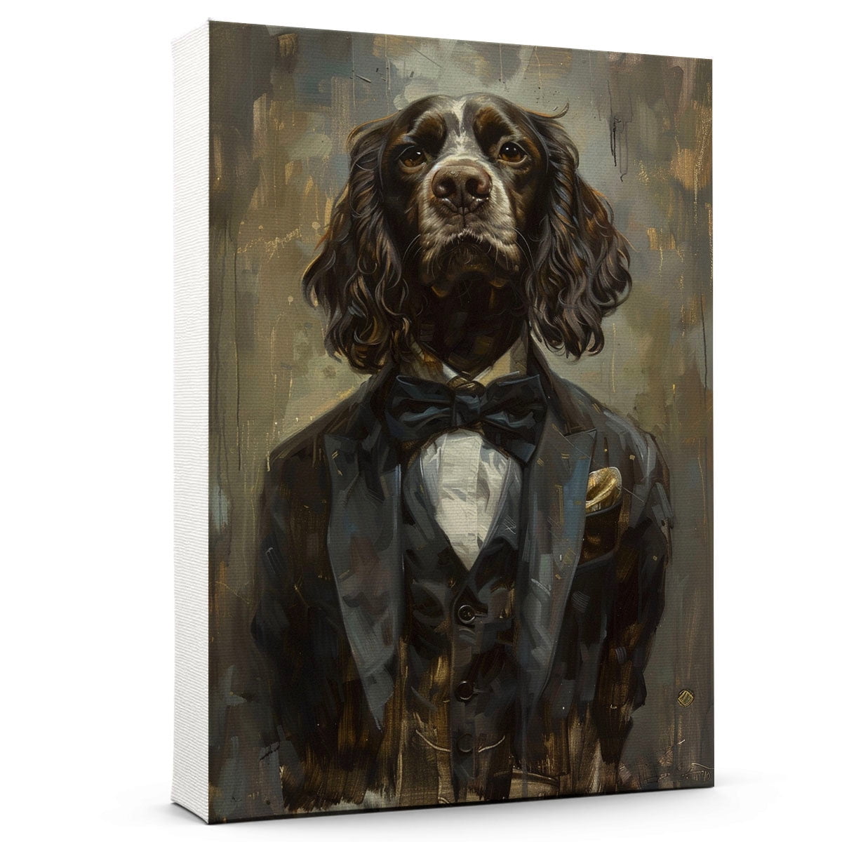 Field Spaniel Dog Wall Decor Poster Unframe, Field Spaniel Dog Canvas ...
