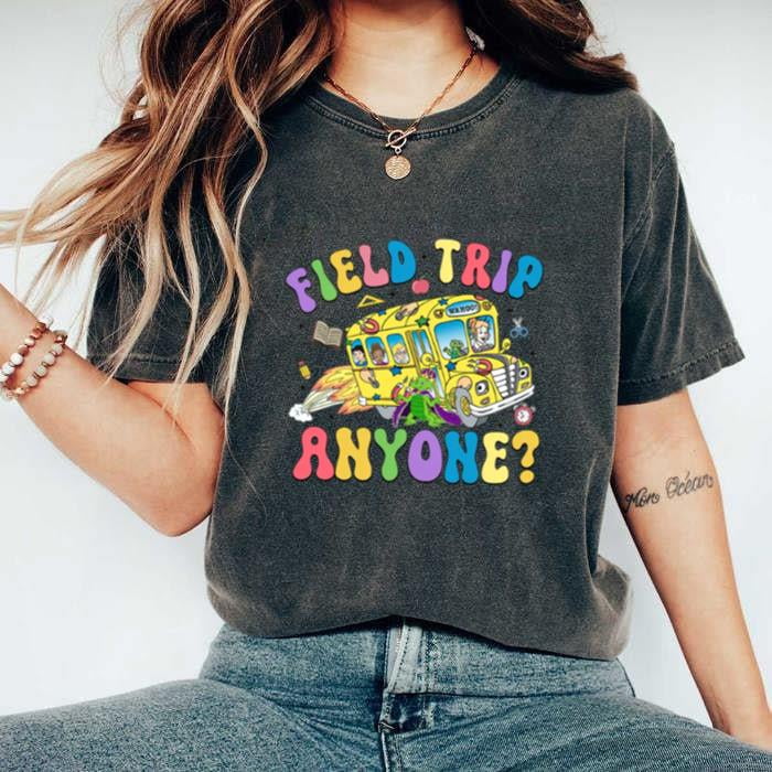 Field Trip Anyone Magic School Bus Comfort Color Comfort Color T-Shirt ...