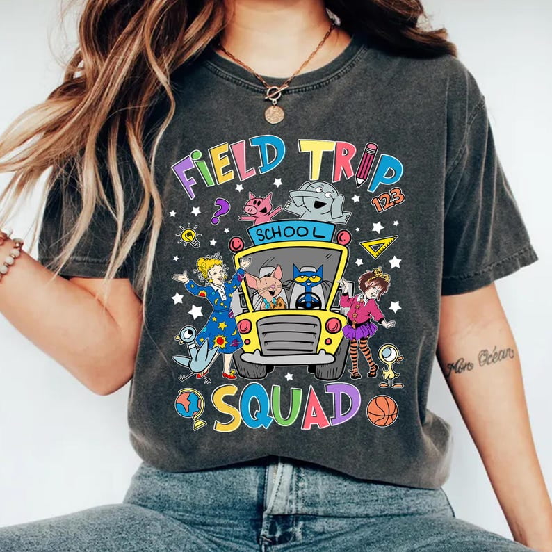 Field Trip Anyone Shirt, School Trips Shirt,Teacher Magic School Bus ...