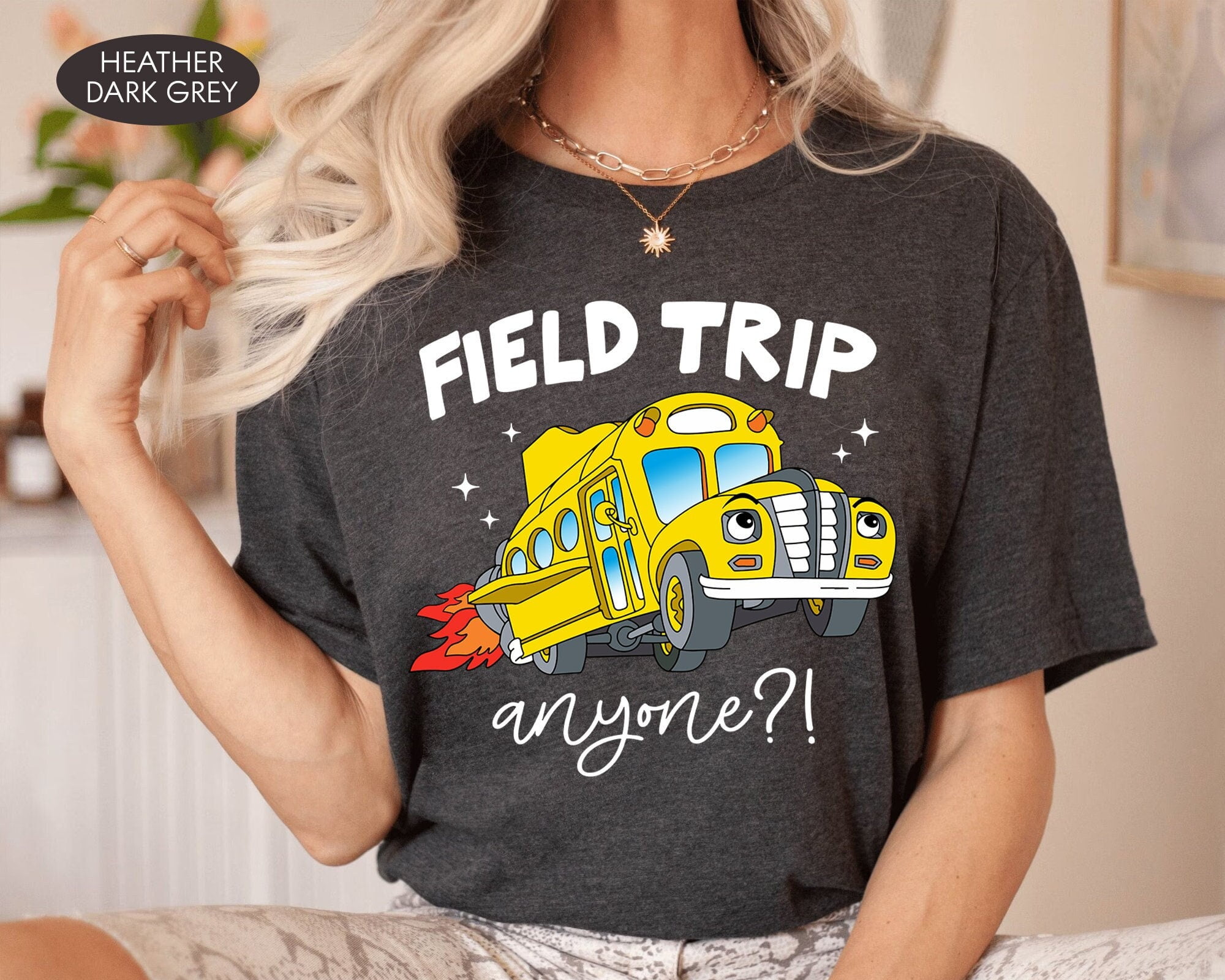 Field Trip Anyone Shirt, Teacher Shirt for Field Day, School Trip Shirt ...