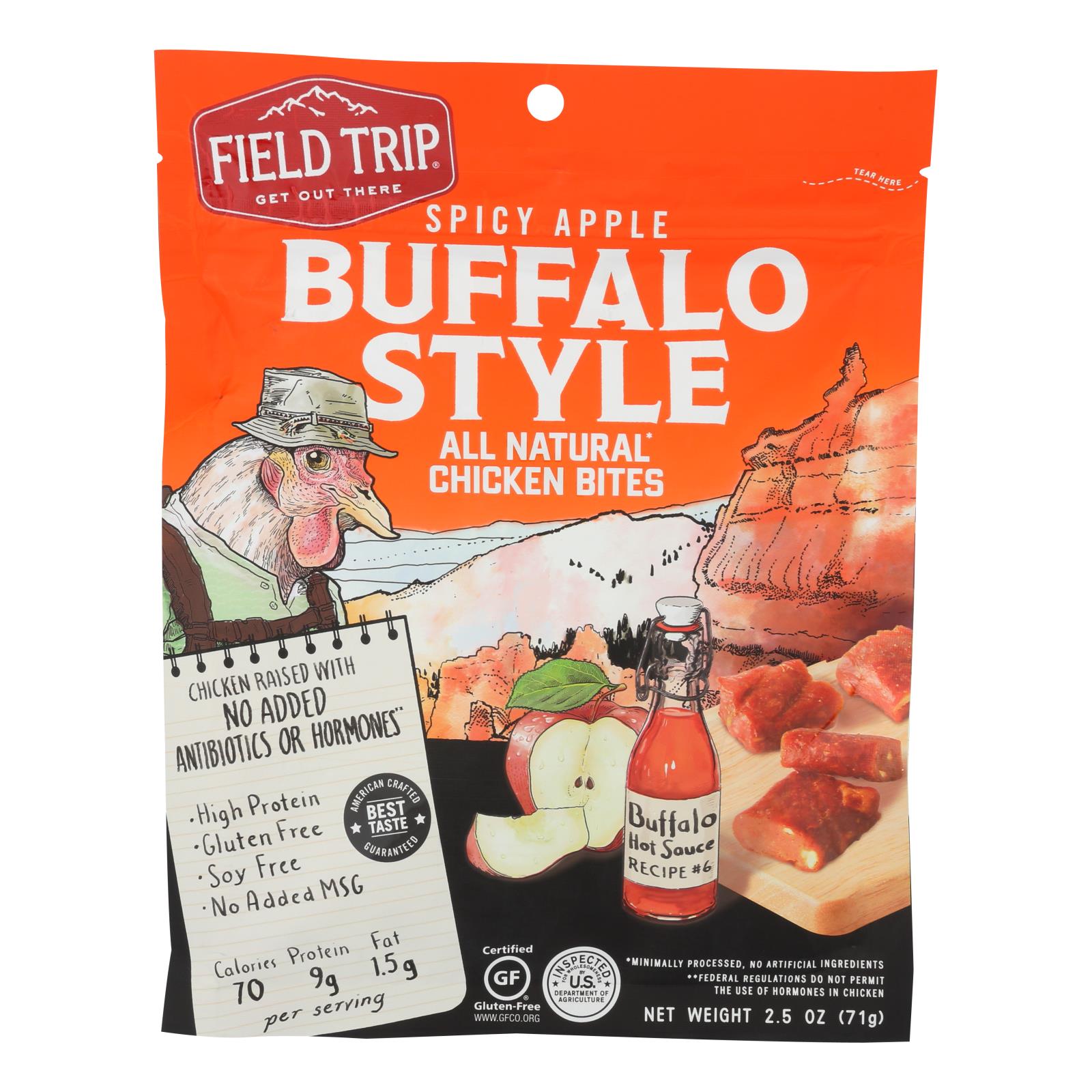 Field Trip - Chicken Bites Spicy Appl Buff - Case of 9 - 2.5 OZ ...