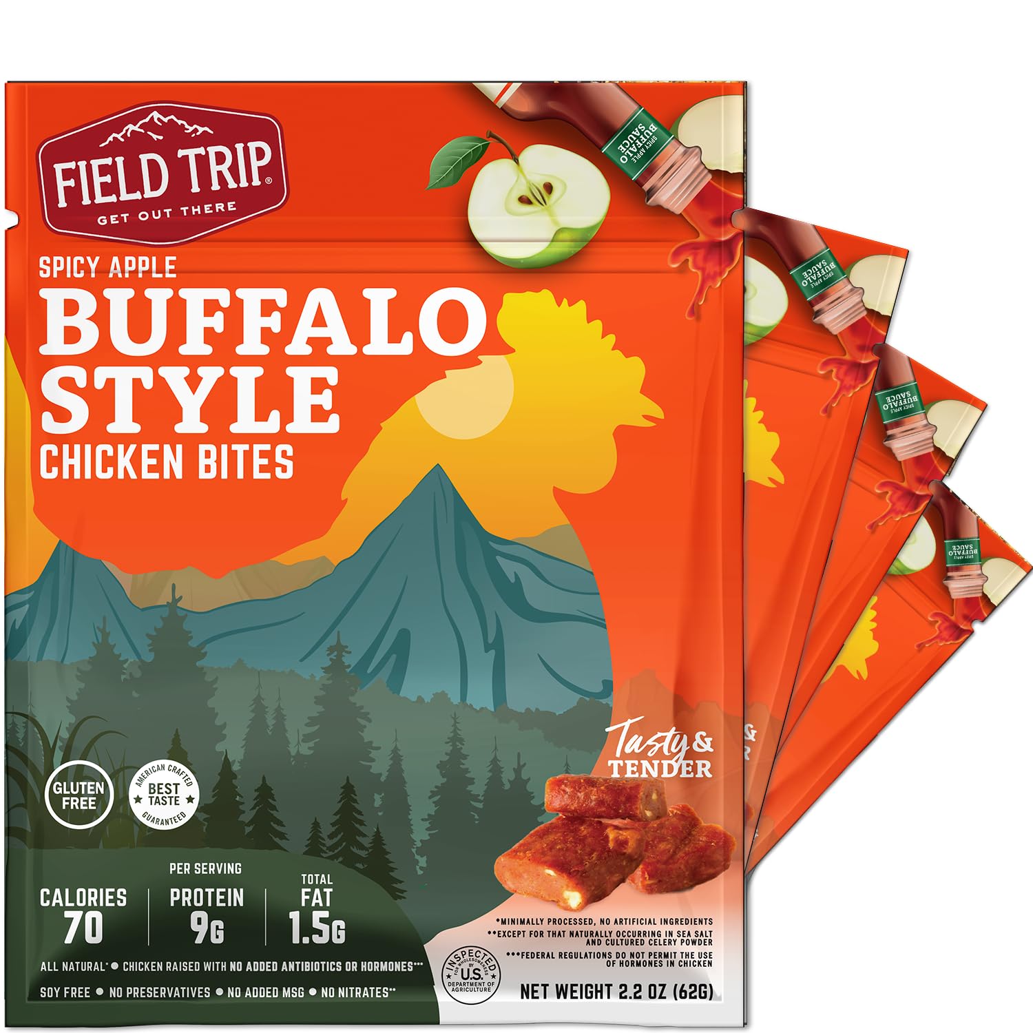 Field Trip Chicken Jerky OIF8 Bites, All Natural and Gluten Free, Keto ...