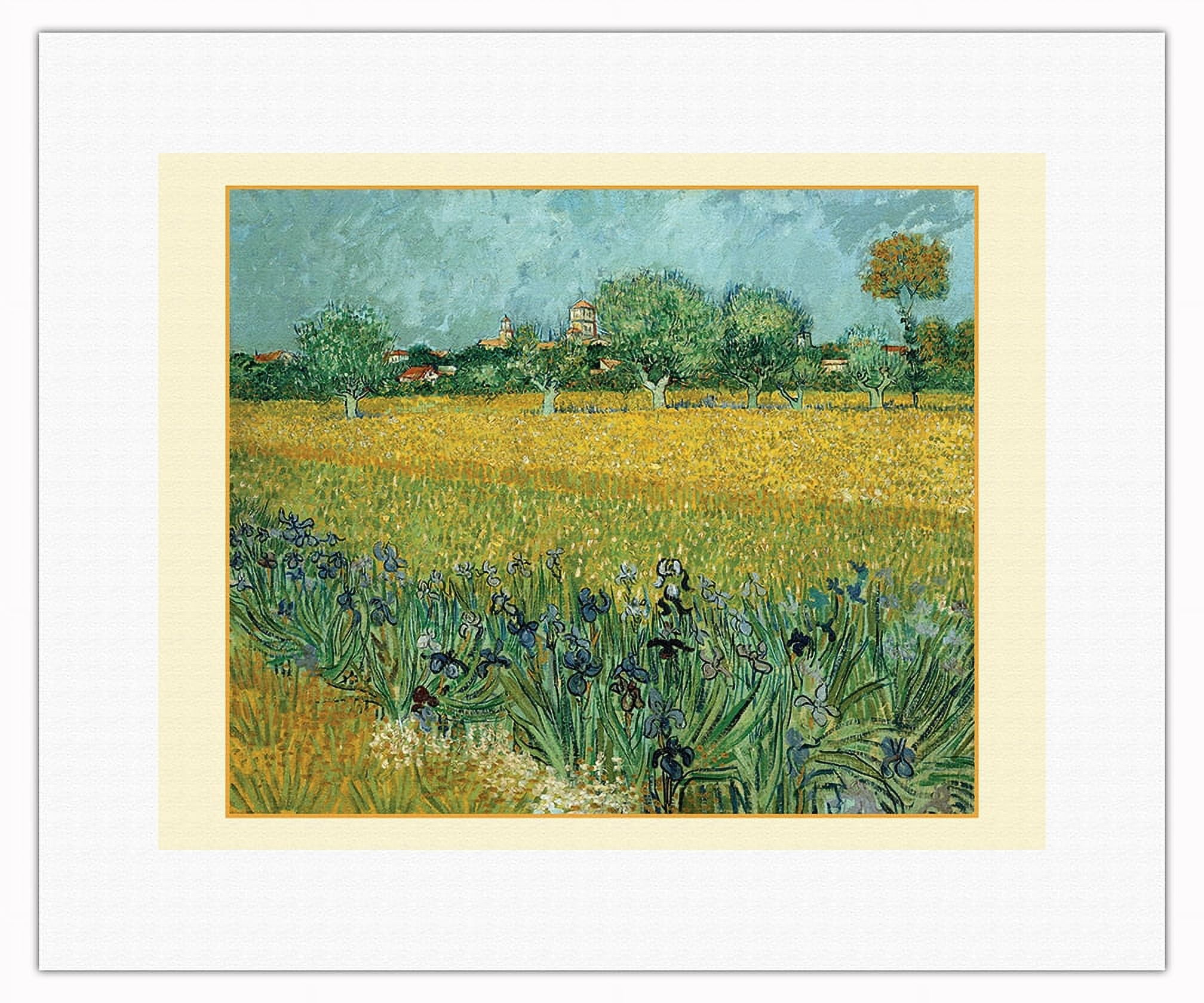 Field With Flowers Near Arles France - From an Original Color Painting ...