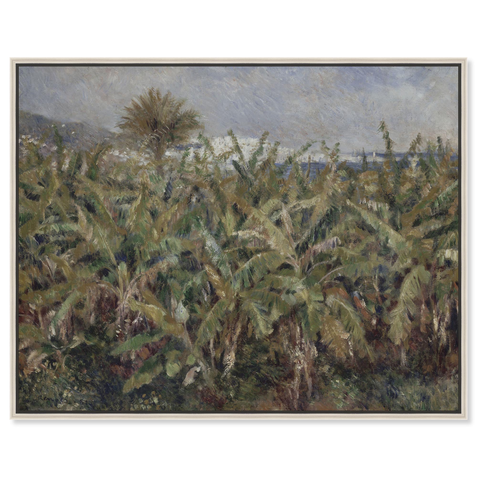 Field of Banana Trees Canvas Famous Artist Prints by Art Remedy, Silver ...