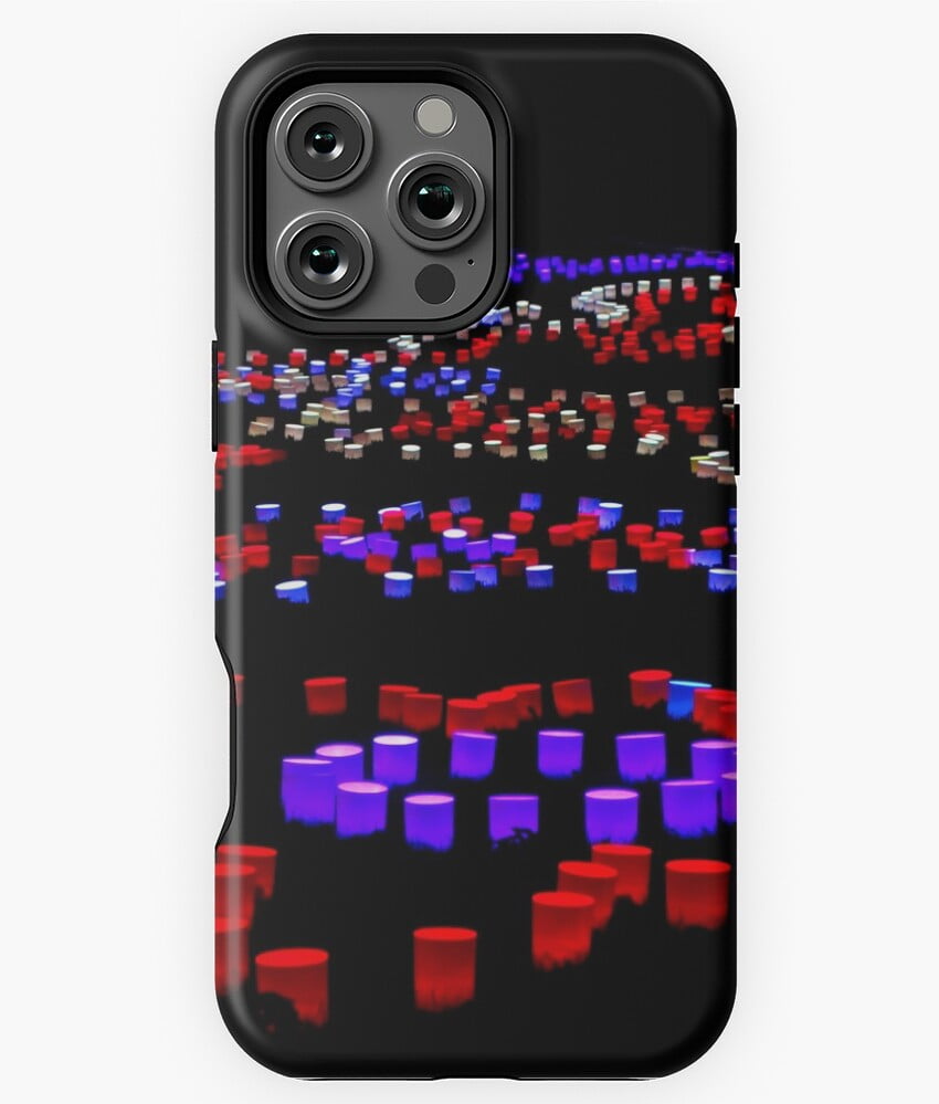 Field of Lights Study 5 Art Display Phone Case for iPhone 16 15 14 13 ...