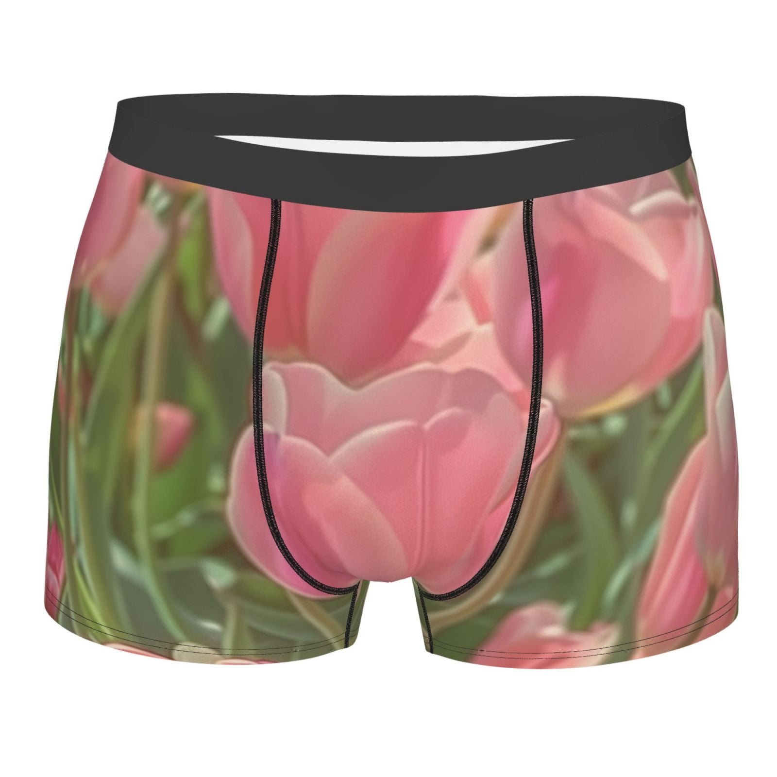 Field of Pink in Full Men'S Flat Angle Underwear With A Design ...
