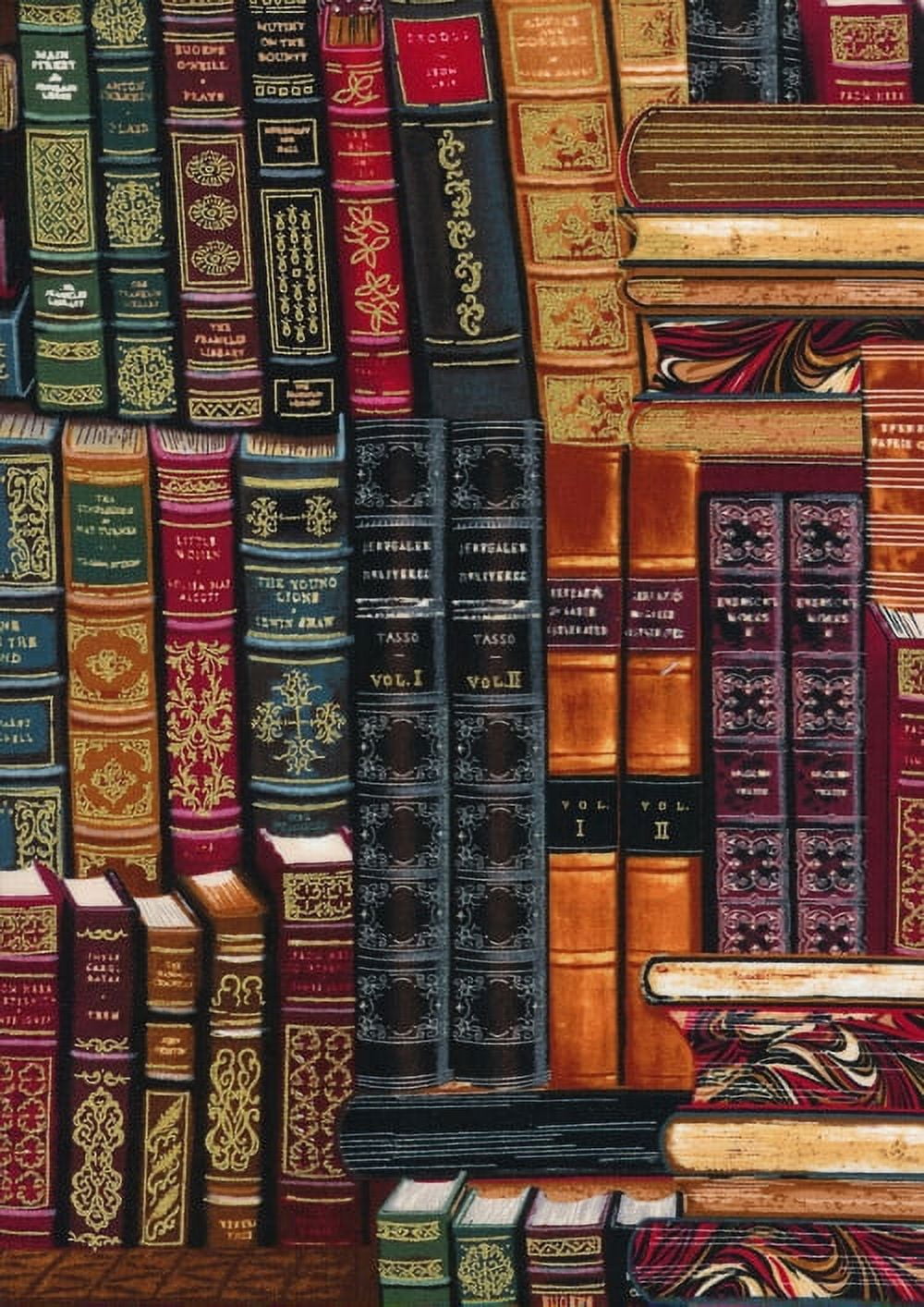 Field's Fabrics 44" Cotton Library Books Sewing & Craft Fabric By The ...