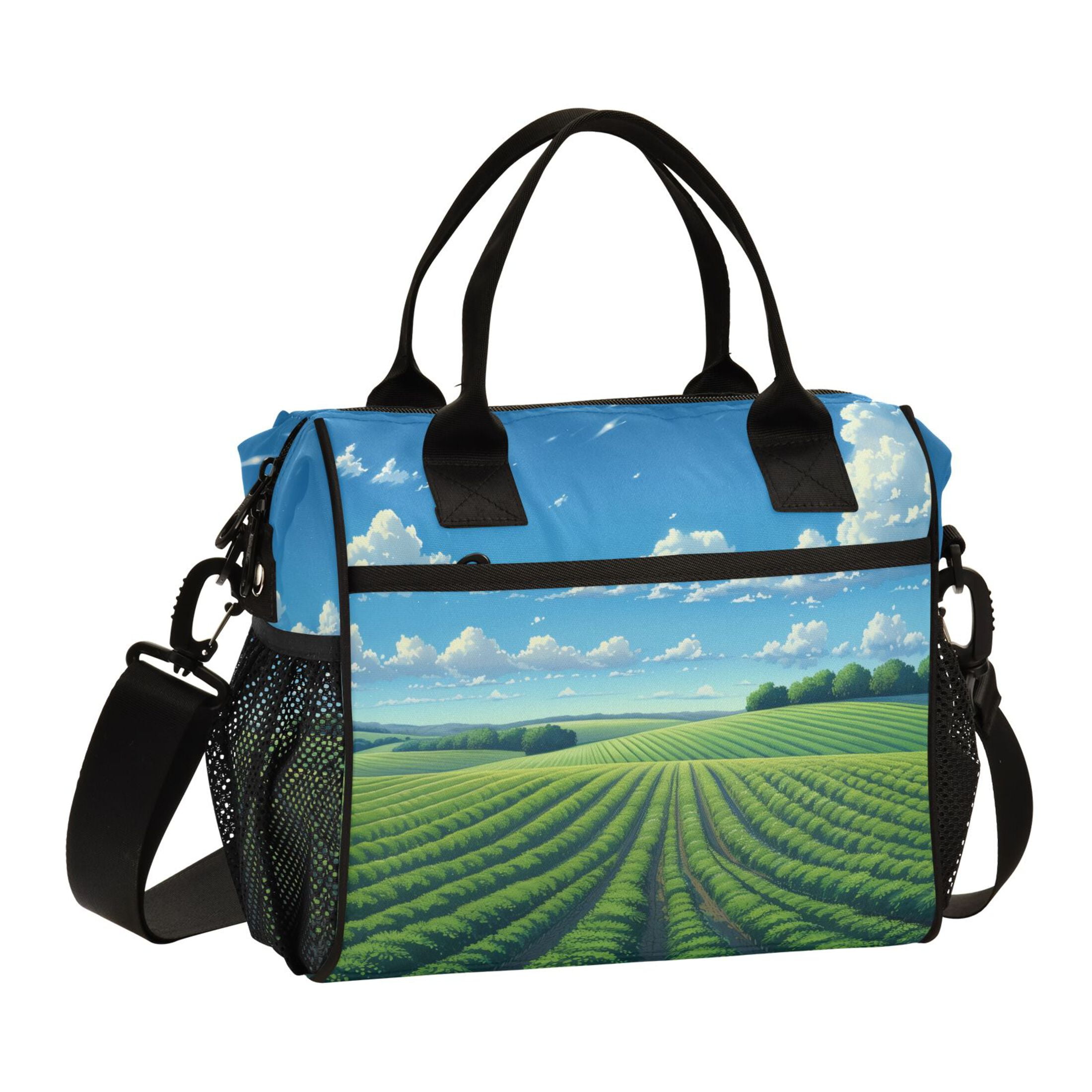 Field under Sky Lunch Bag Insulated Lunch Box Leakproof Reusable Cooler ...
