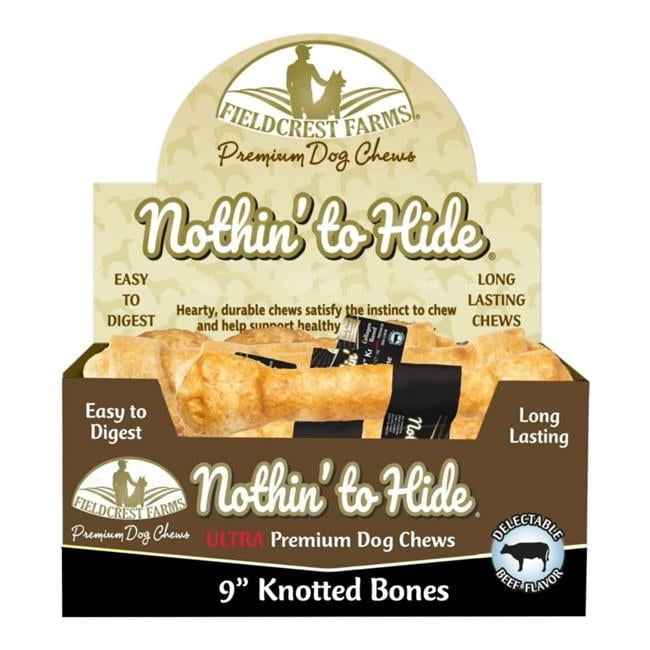 Fieldcrest Farms 810002633072 9 in. Nothin to Hide Ultra Knotted Bone ...